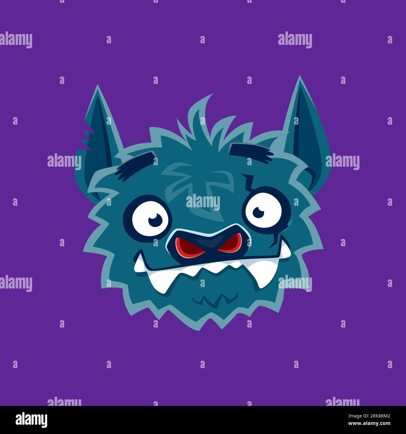 Cartoon halloween bat emoji character. Isolated vector spooky and funny ...