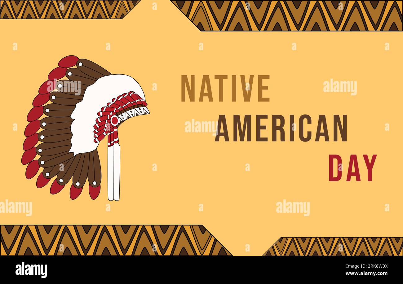 native american day background. vector, illustration Stock Vector Image ...