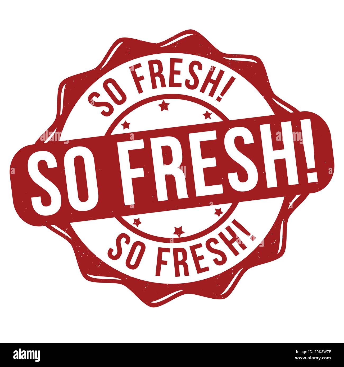 So fresh grunge rubber stamp on white background, vector illustration ...