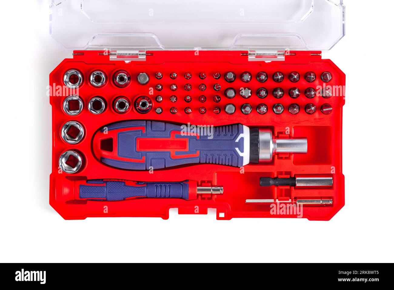 Tool box of Screwdriver Set isolated on white background Stock Photo ...