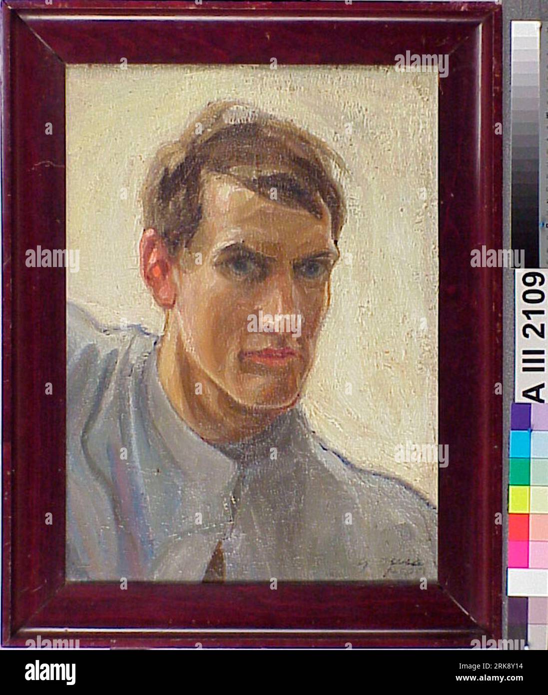 Self-Portrait 1909 by Yrjö Ollila Stock Photo - Alamy