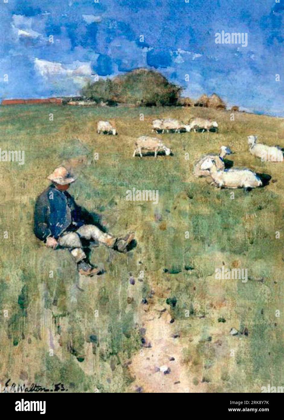 The Young Shepherd by Edward Arthur Walton - Edward Arthur Walton 1883 ...