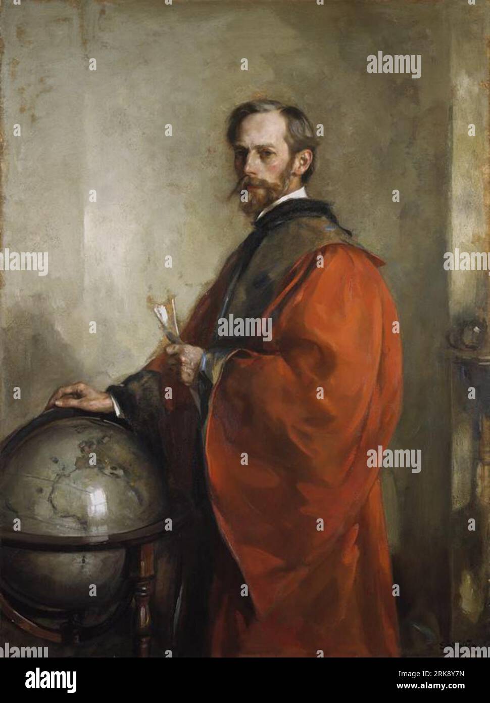 John George Bartholomew, 1860 - 1920. Cartographer circa 1911 by Edward Arthur Walton Stock ...