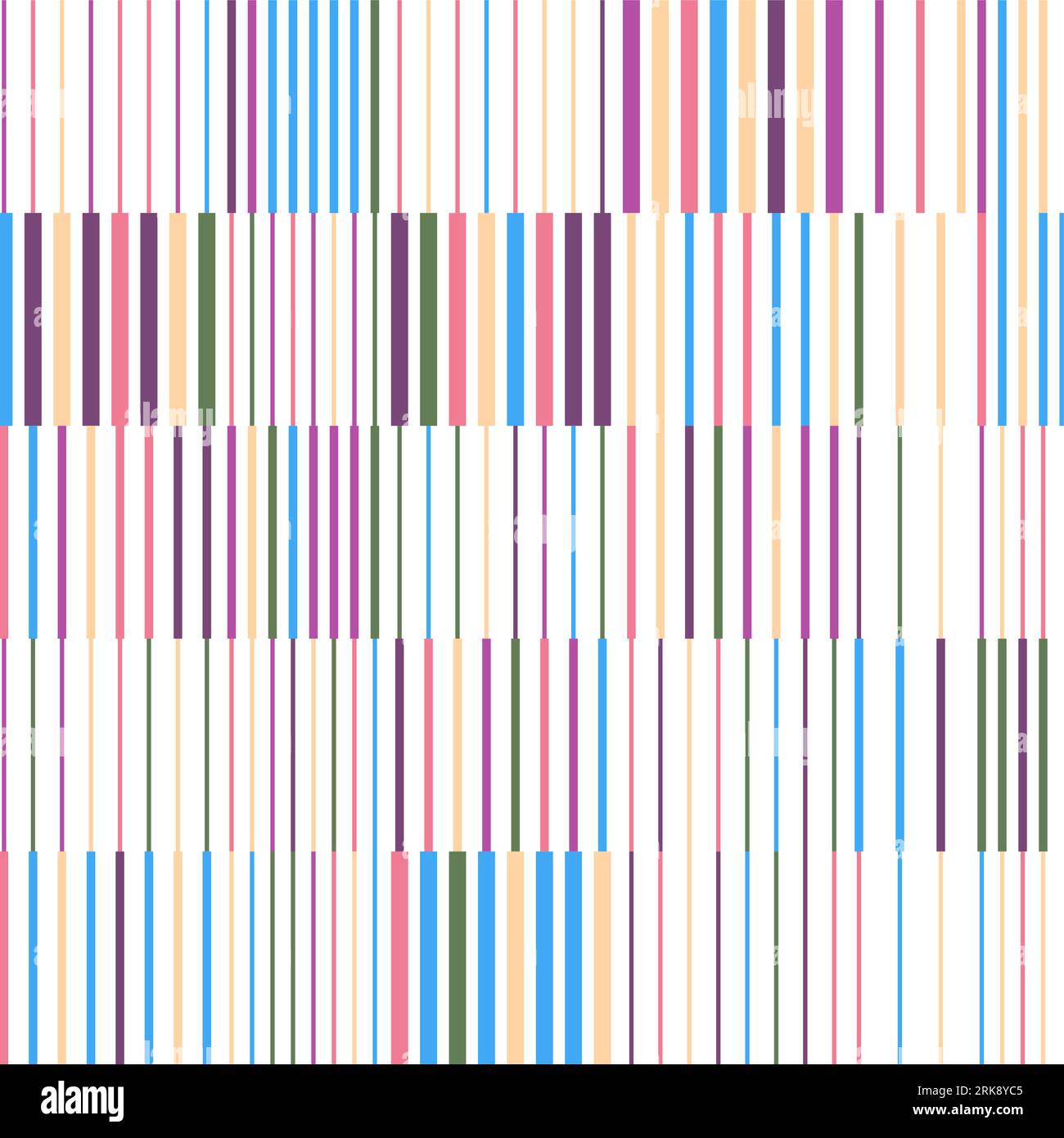 Colorful geometric composition. Vertical lines of different thickness ...