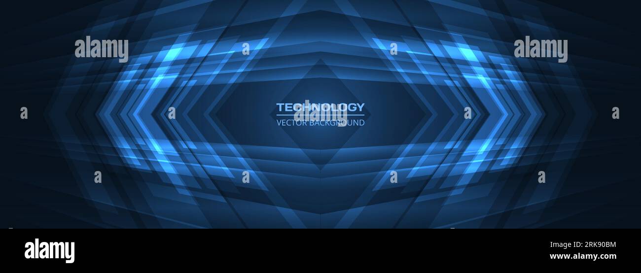 Abstract blue futuristic technology background concept high-speed movement with dynamic motion ...