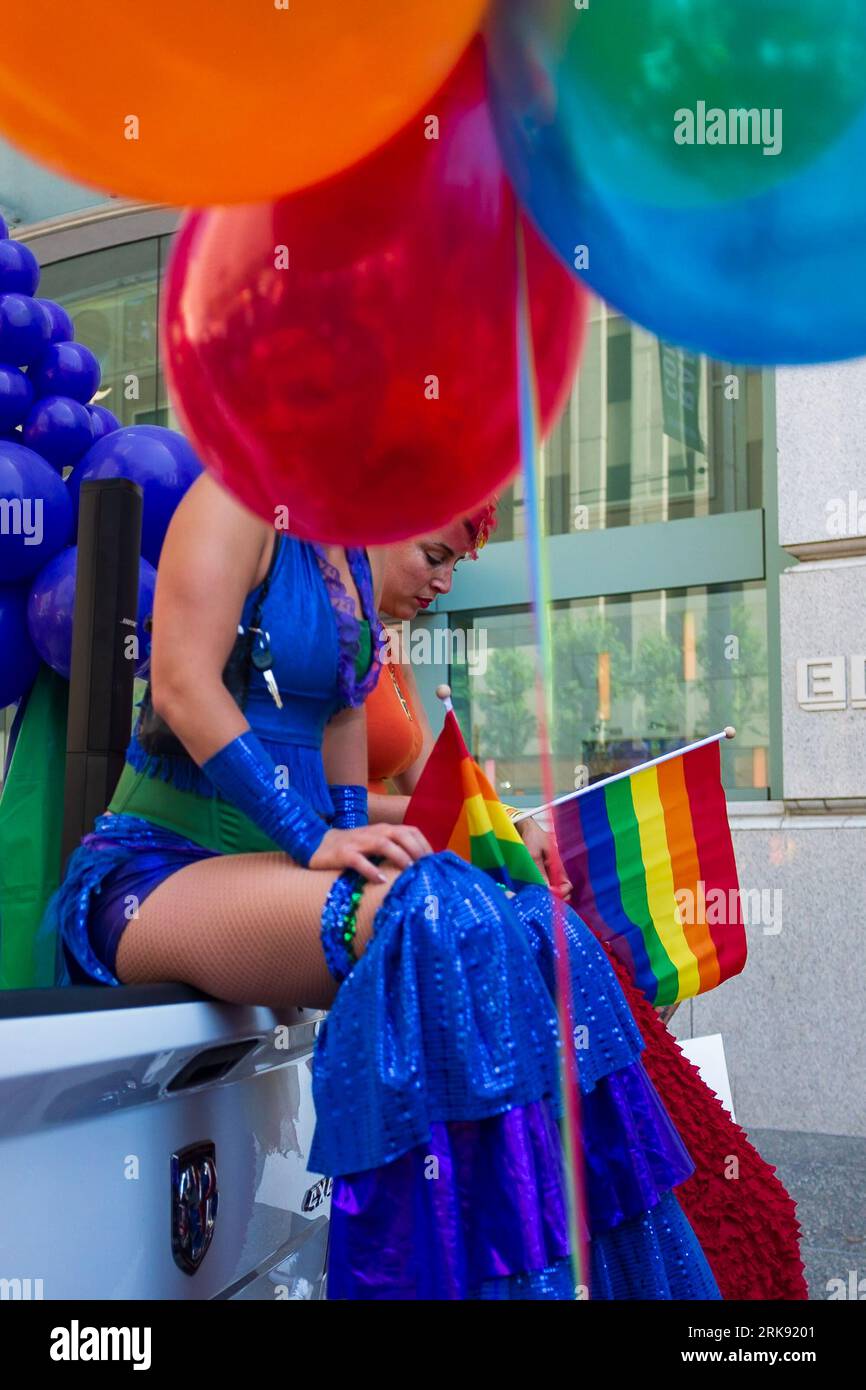 California gay pride flag hi-res stock photography and images - Alamy