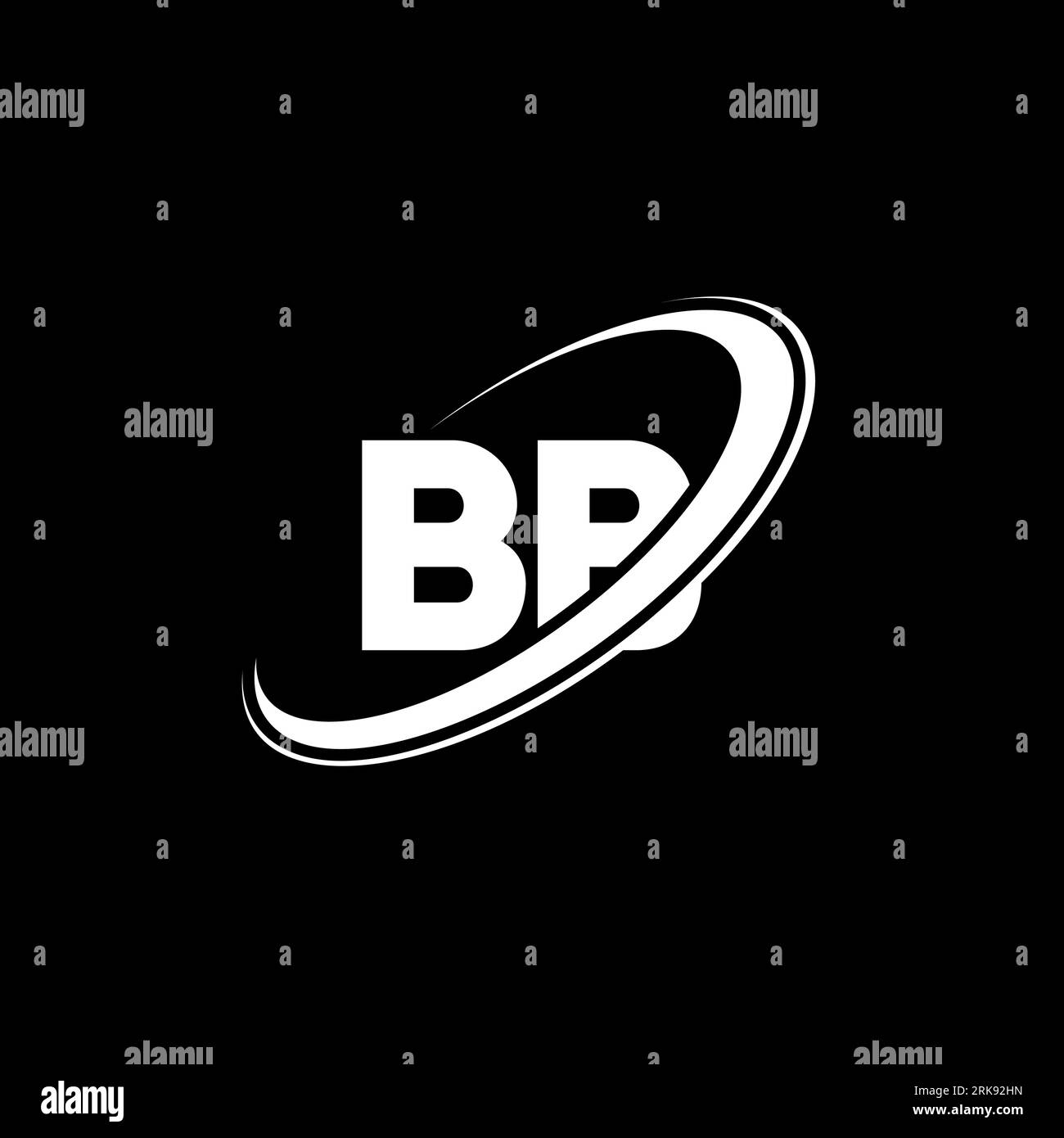 BB B B letter logo design. Initial letter BB linked circle uppercase ...