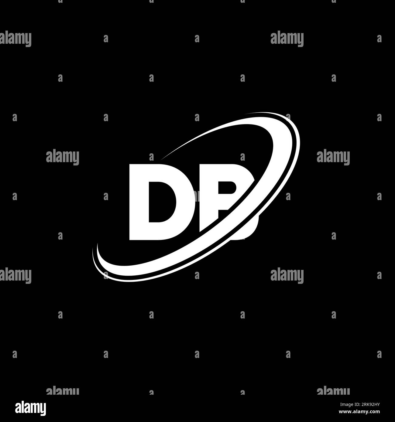 Db D B Letter Logo Design Initial Letter Db Linked Circle Uppercase