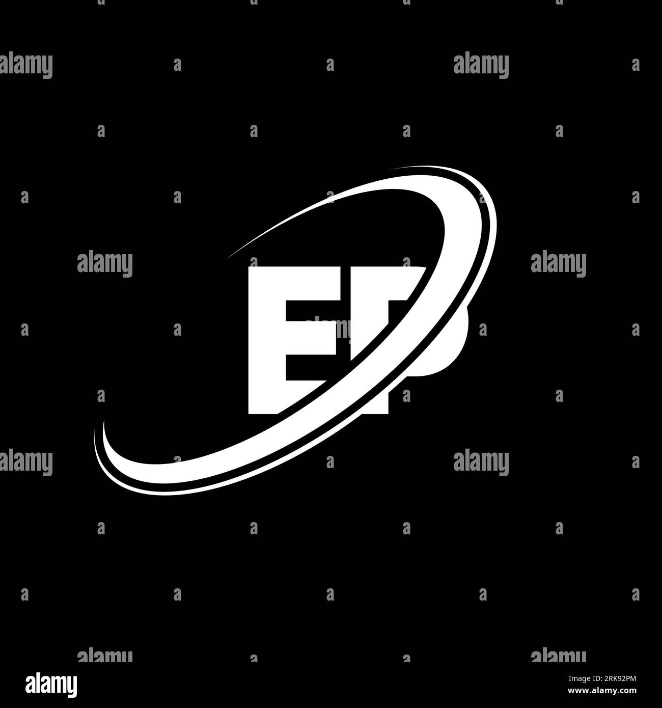Ep minimal logo design Black and White Stock Photos & Images - Alamy