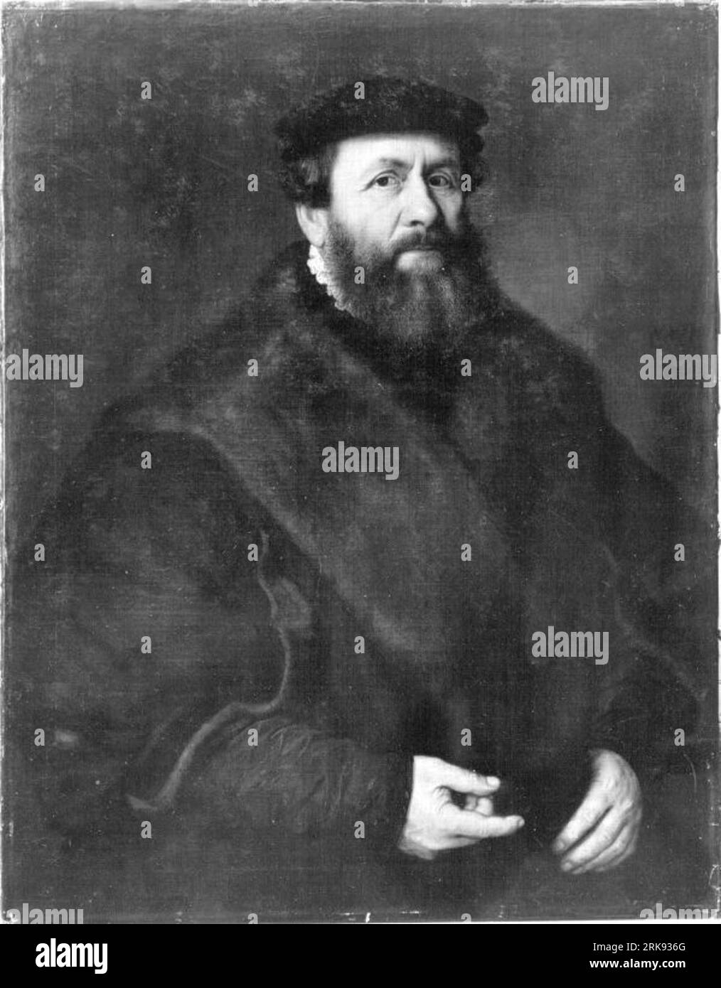 Graubärtiger Mann between 1527 and 1590 by Nicolas Neufchatel Stock ...