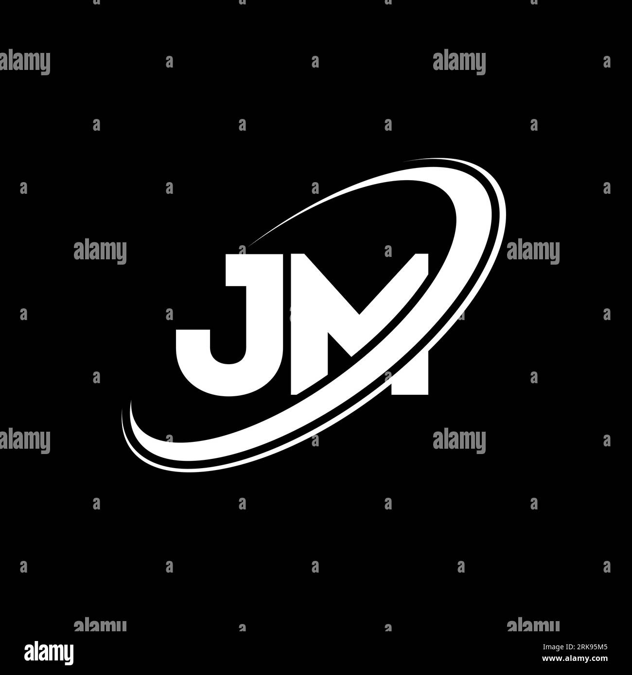 JM J M letter logo design. Initial letter JM linked circle uppercase monogram logo red and blue ...