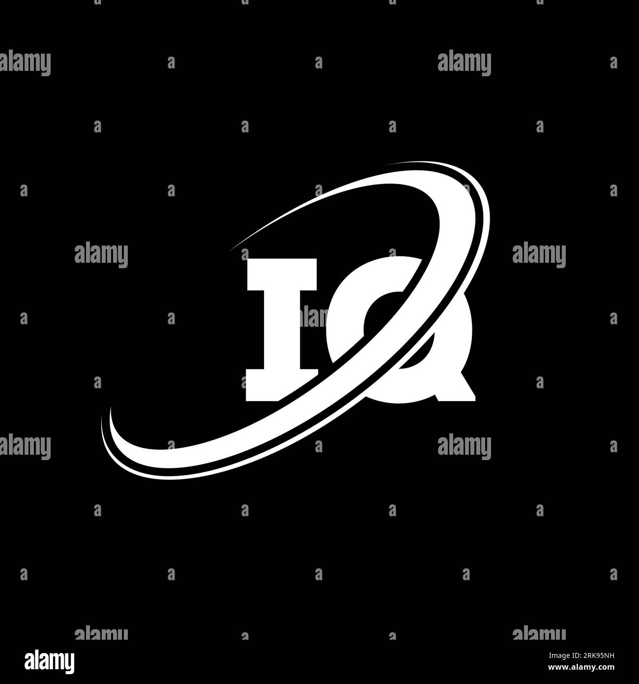 Iq minimal logo Black and White Stock Photos & Images - Alamy