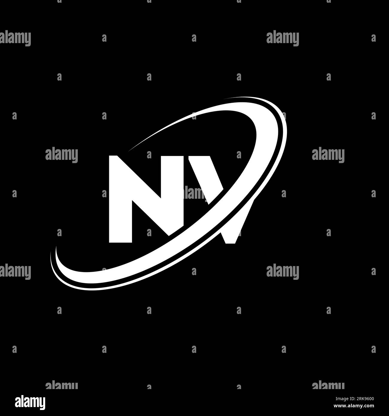 N v letter logo Black and White Stock Photos & Images - Alamy