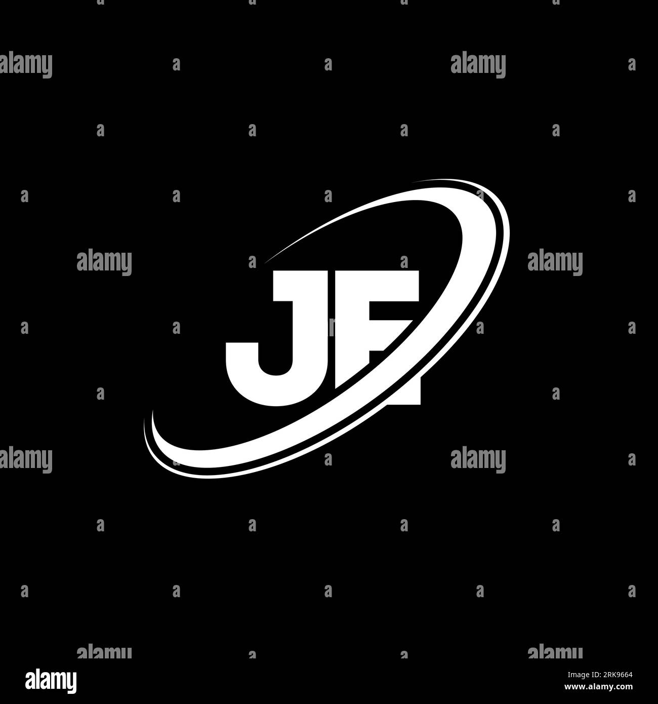 JE J E letter logo design. Initial letter JE linked circle uppercase ...