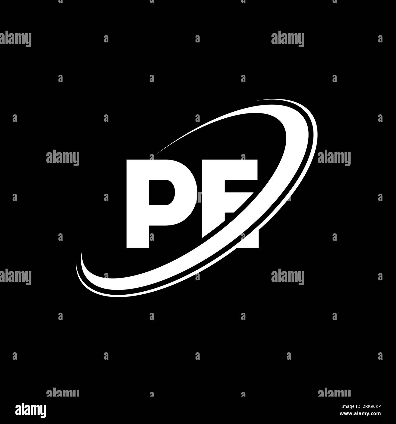 PE P E letter logo design. Initial letter PE linked circle upercase ...
