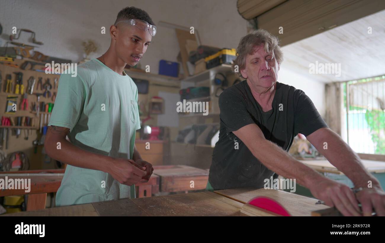 Master carpenter apprentice using hi-res stock photography and images ...