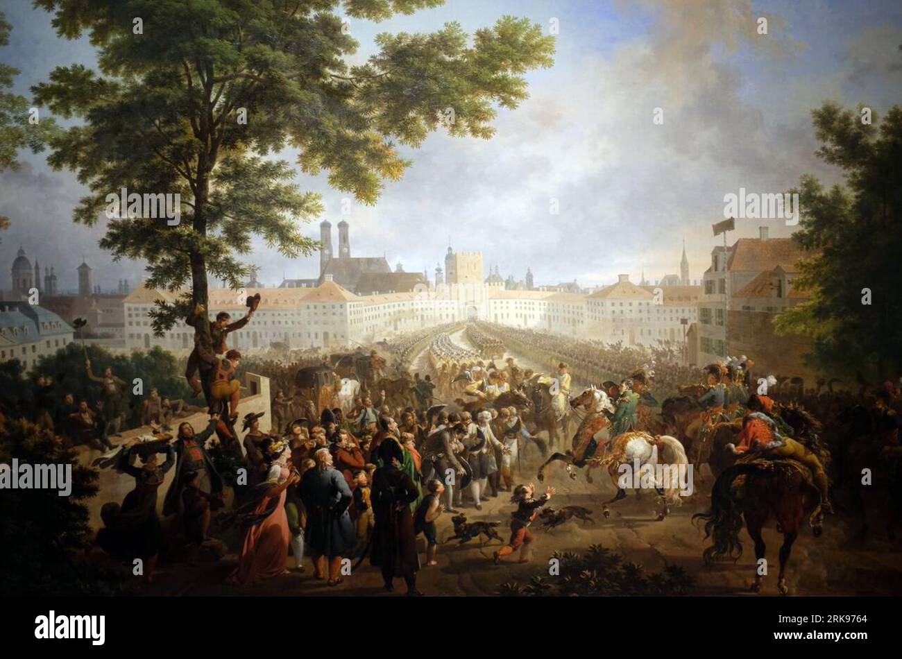 Entry of the French army in Munich circa 1830 by Nicolas-Antoine Taunay ...