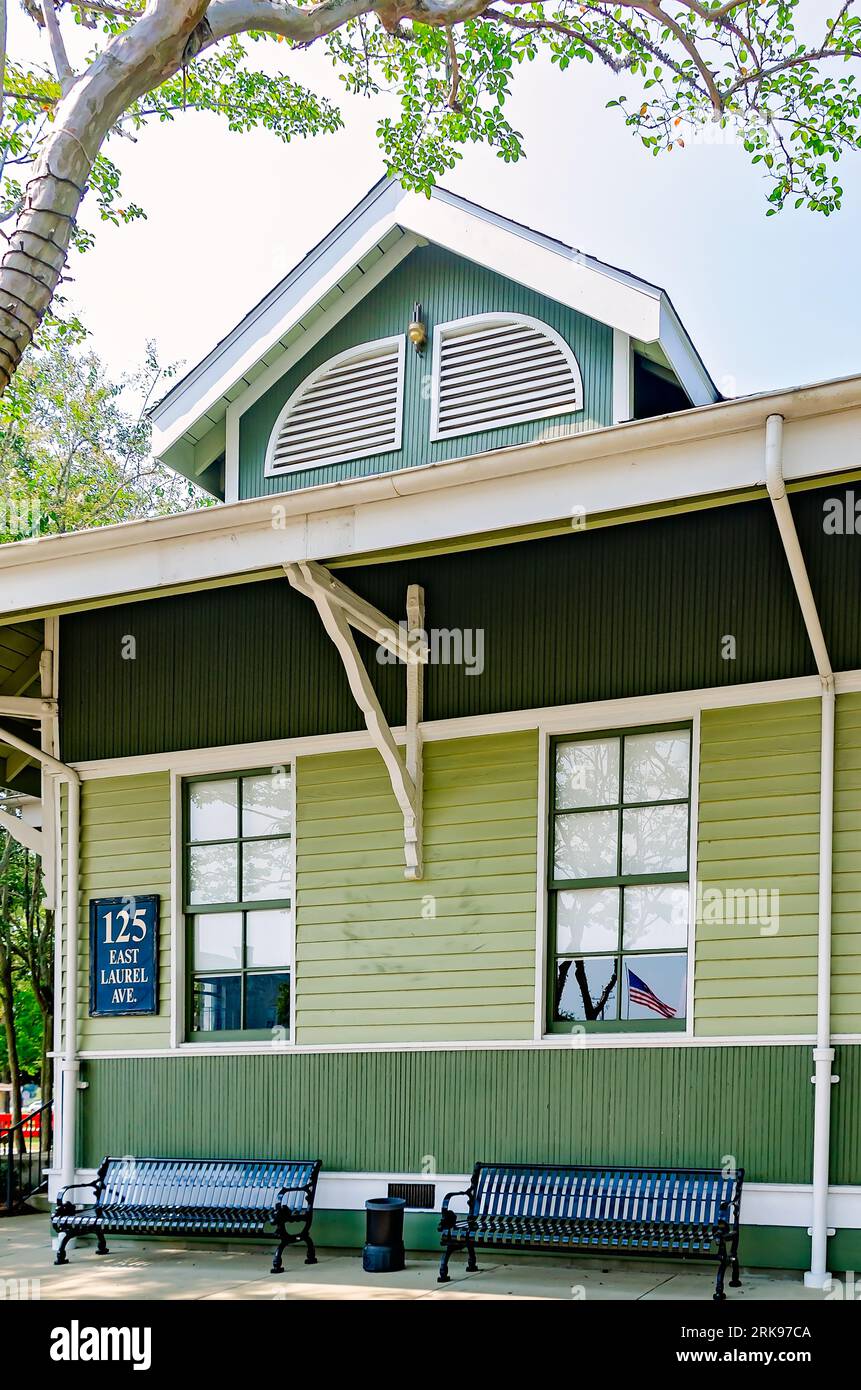 The historic Foley Train Depot, which now houses the Foley Railroad ...