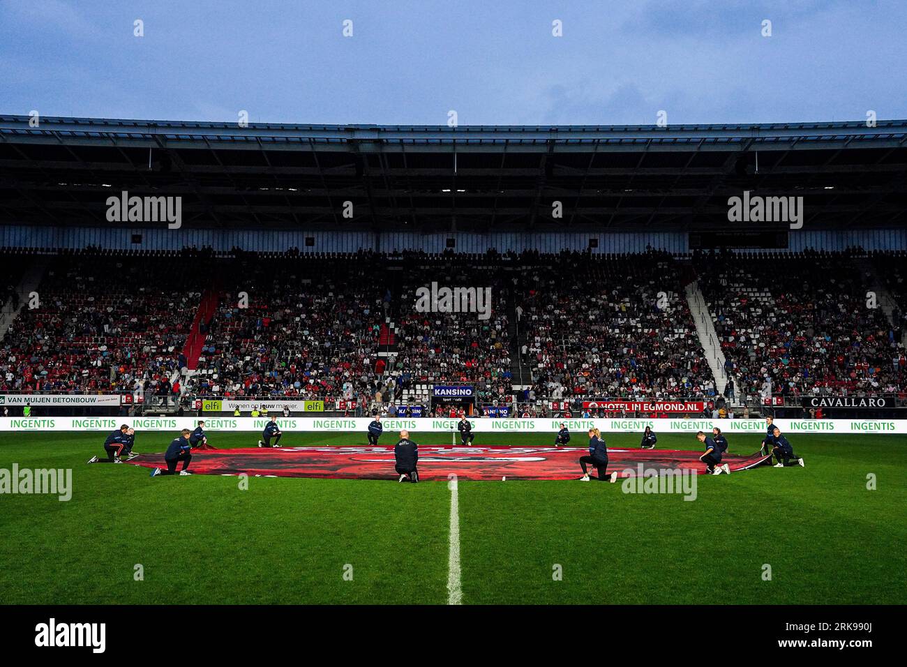 ALKMAAR - Overview of the stadium in the UEFA Conference League play ...
