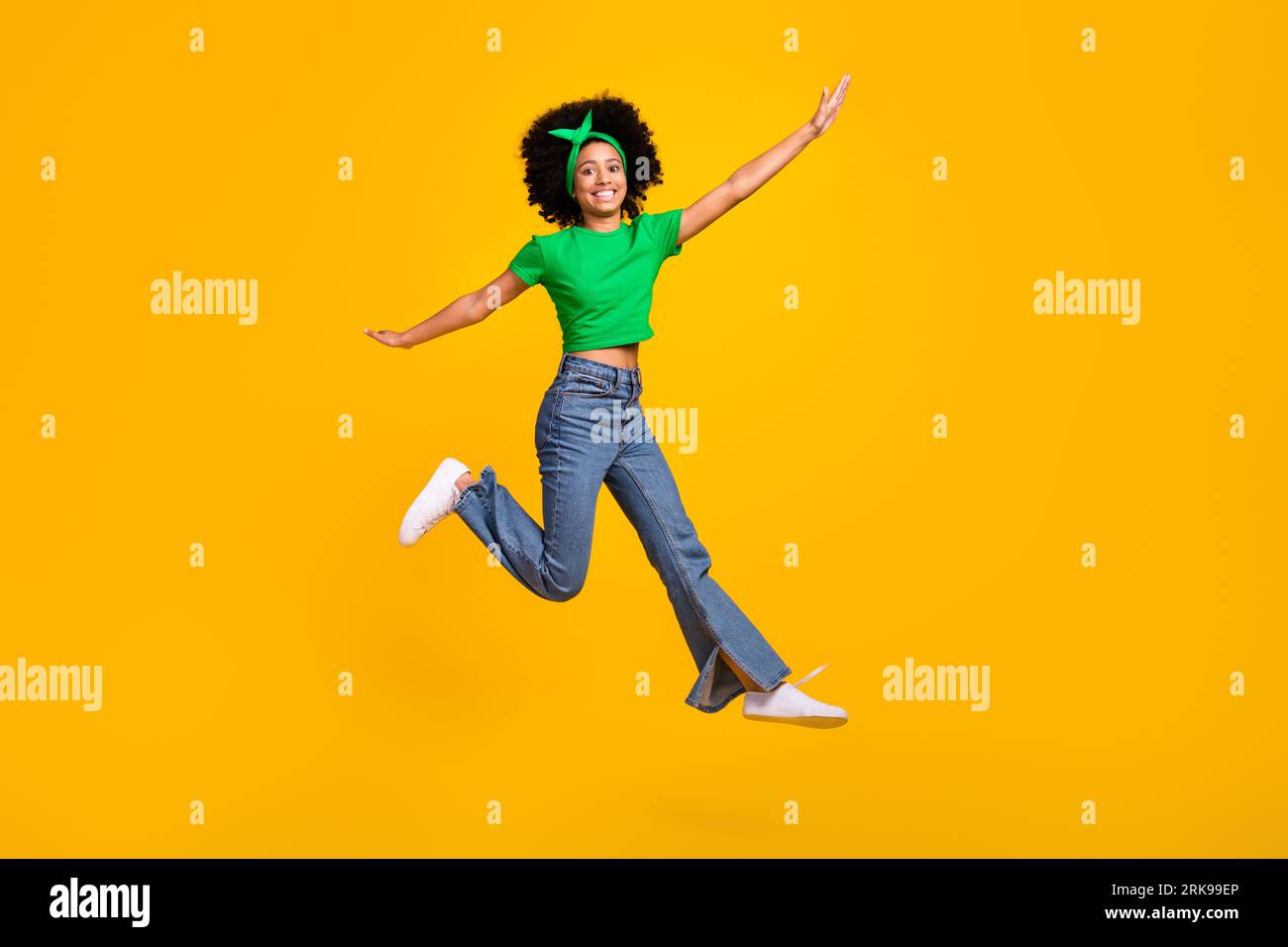 Energetic Person Jumping