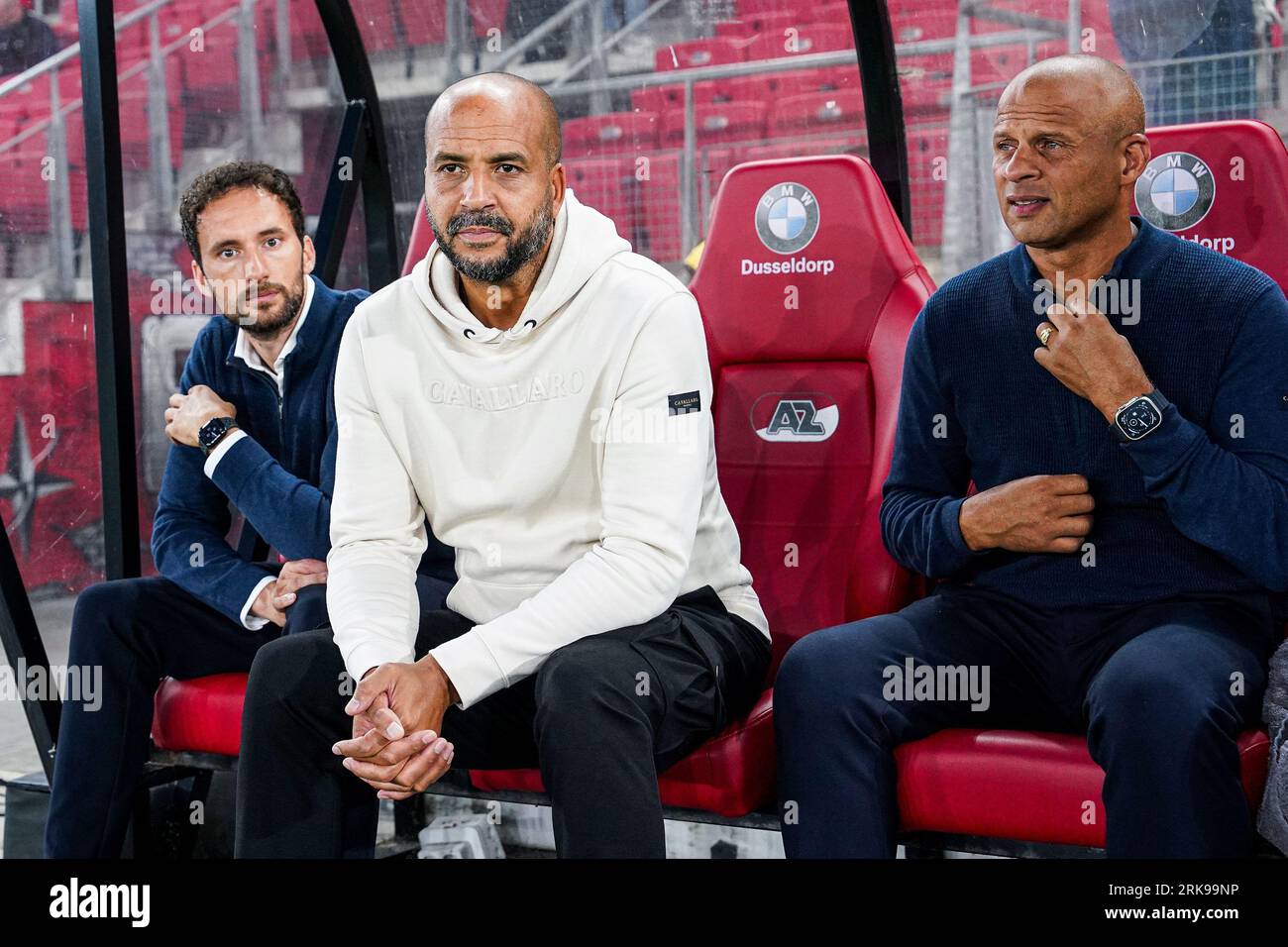ALKMAAR - (lr) AZ assistant coach Robert Franssen, AZ Alkmaar coach ...
