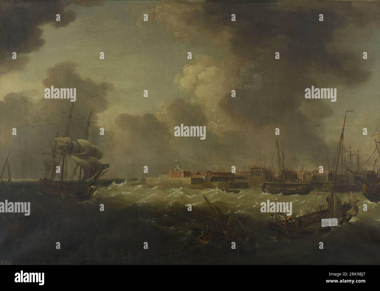 The Dockyard at Sheerness between circa 1770 and circa 1775 by Richard ...