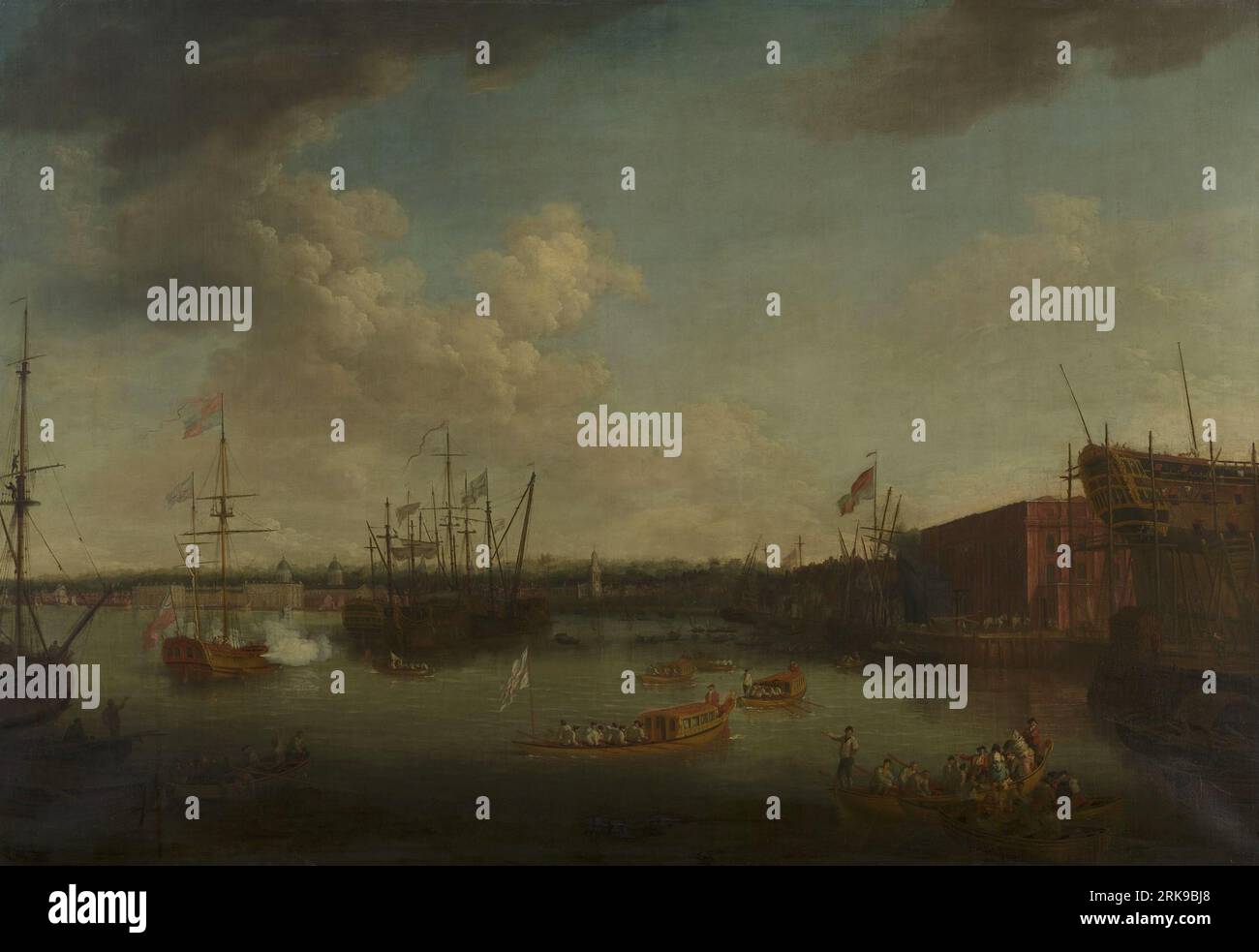The Dockyard at Deptford between circa 1770 and circa 1775 by Richard ...