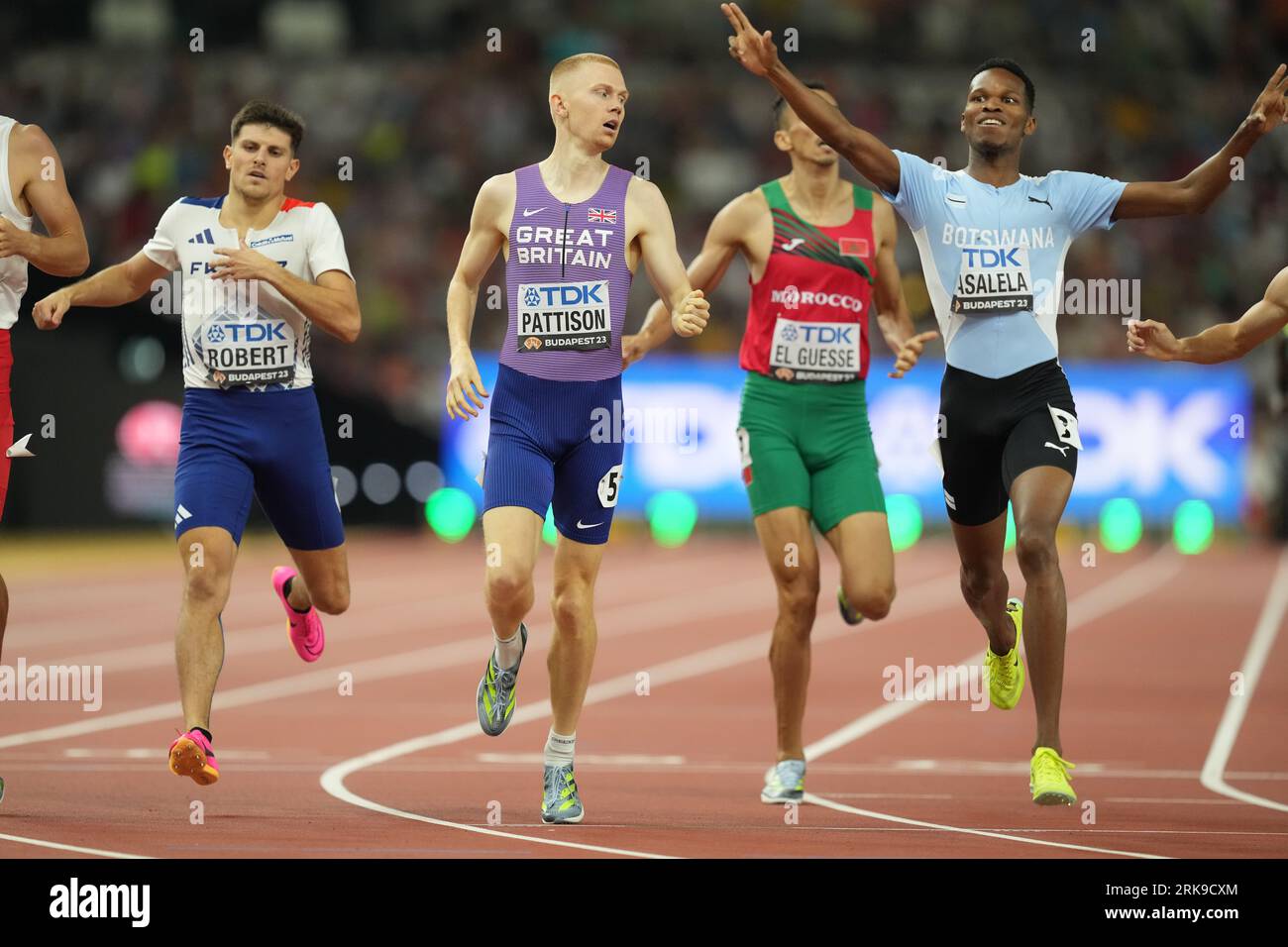 Great Britain’s Ben Pattison (second left) after competing in the Men’s ...