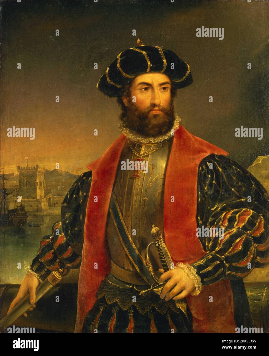 Vasco da Gama, c.1460-1524 1838 by António Manuel da Fonseca Stock ...