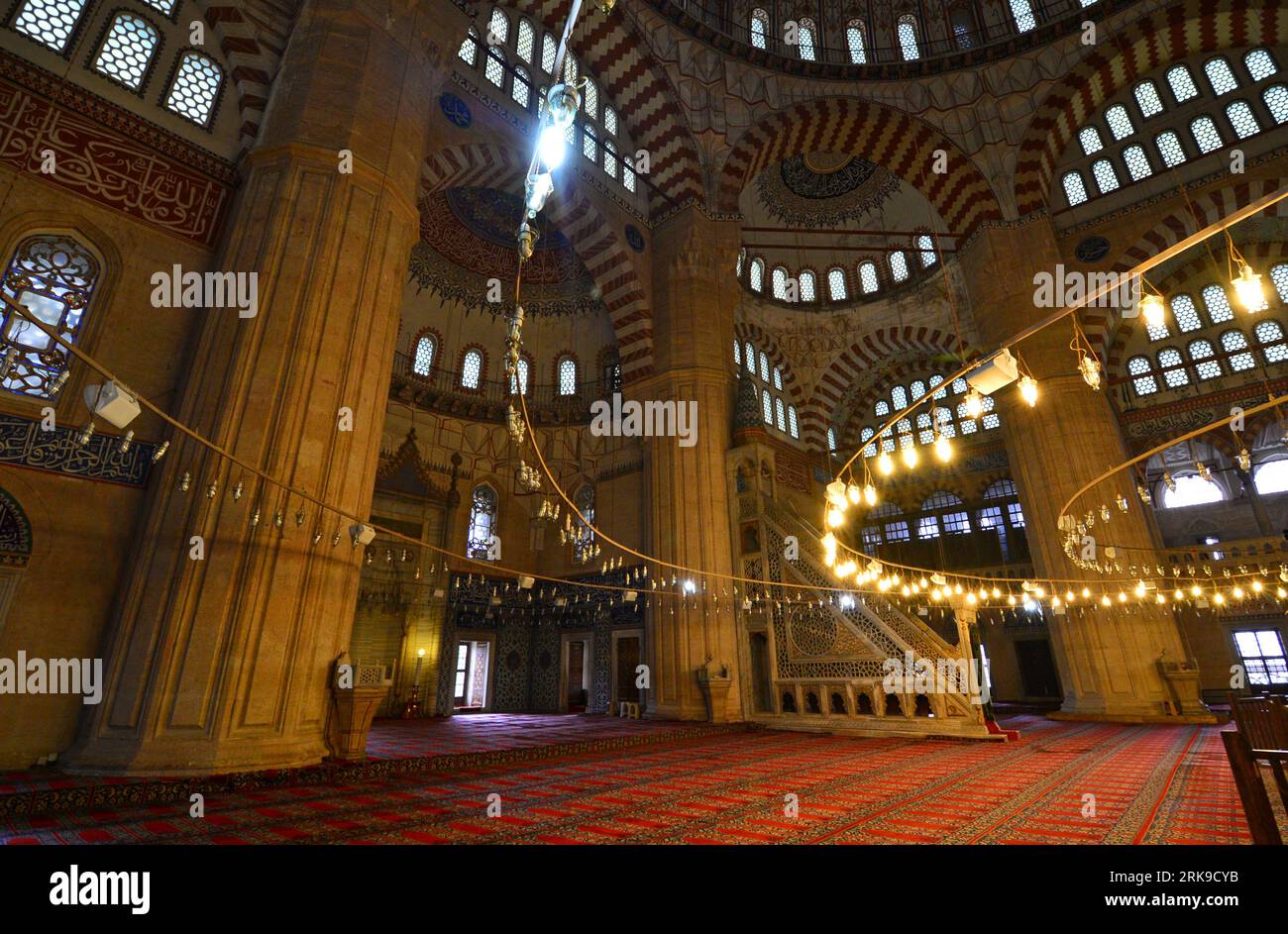 Selimiye Mosque, located in Edirne, Turkey, was built by Mimar Sinan in ...