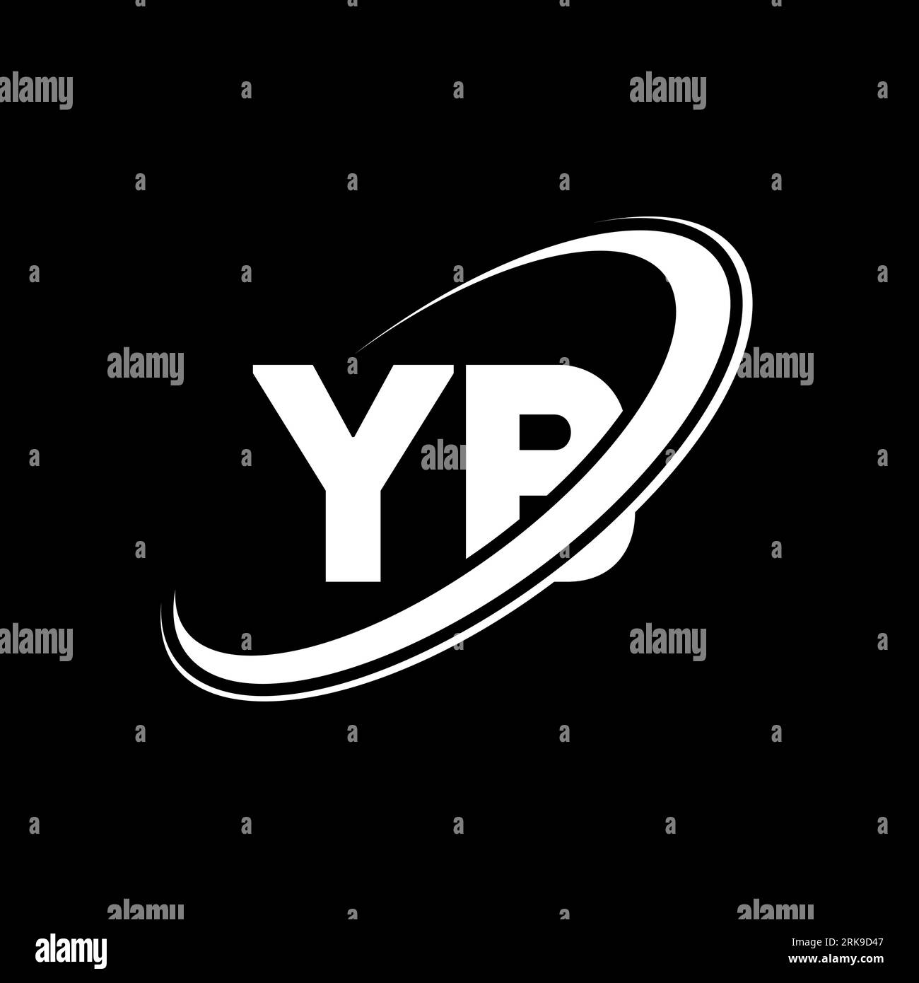 YB Y B letter logo design. Initial letter YB linked circle uppercase monogram logo red and blue ...