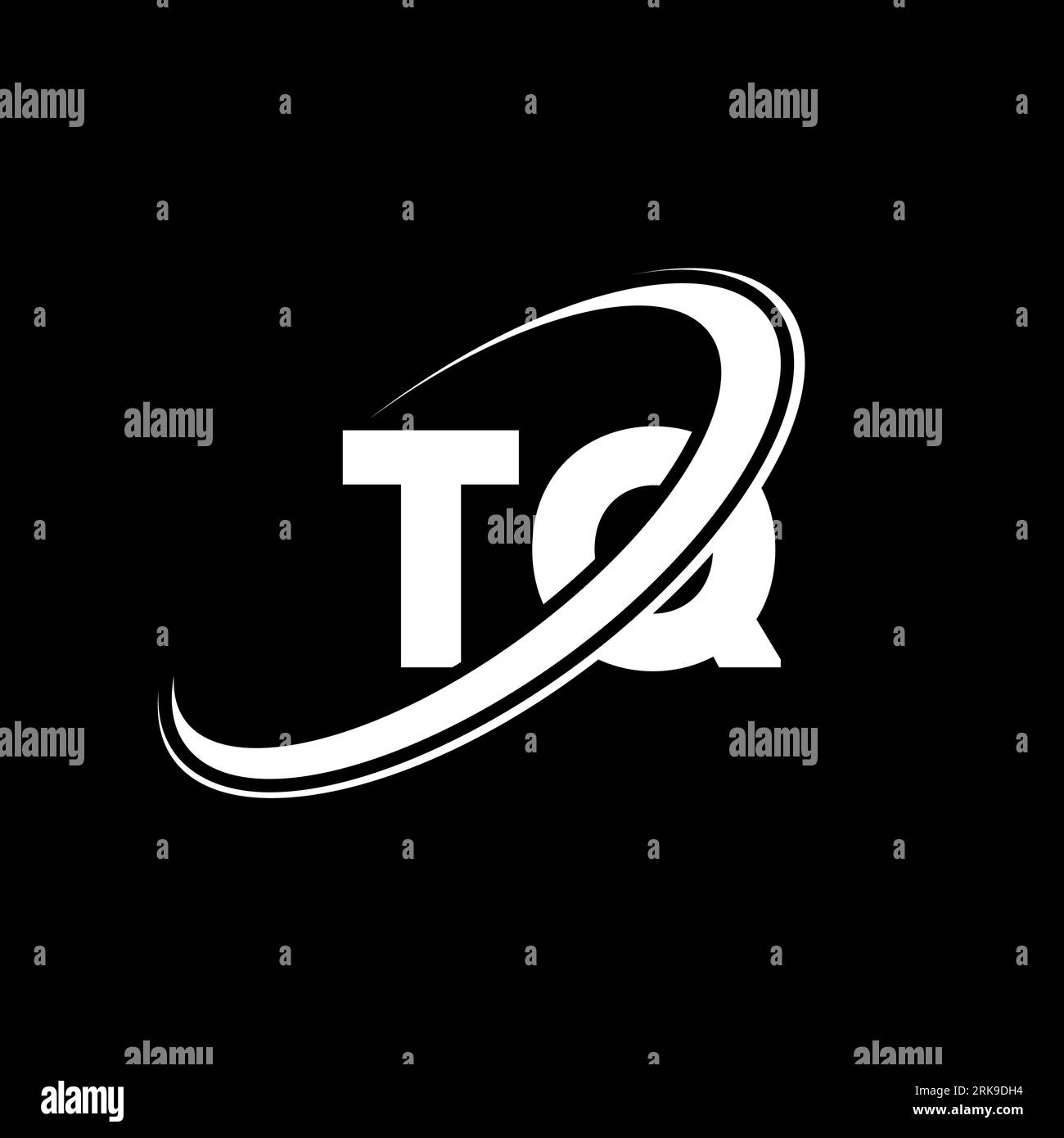 Tq logo design Black and White Stock Photos & Images - Alamy