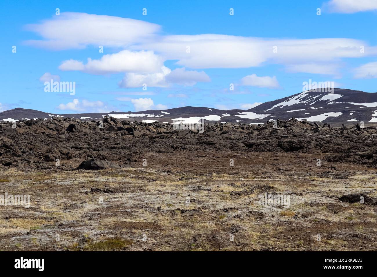 The Volcanic Landscape Around Leirhnjukur Volcano In Iceland - Sulphur ...