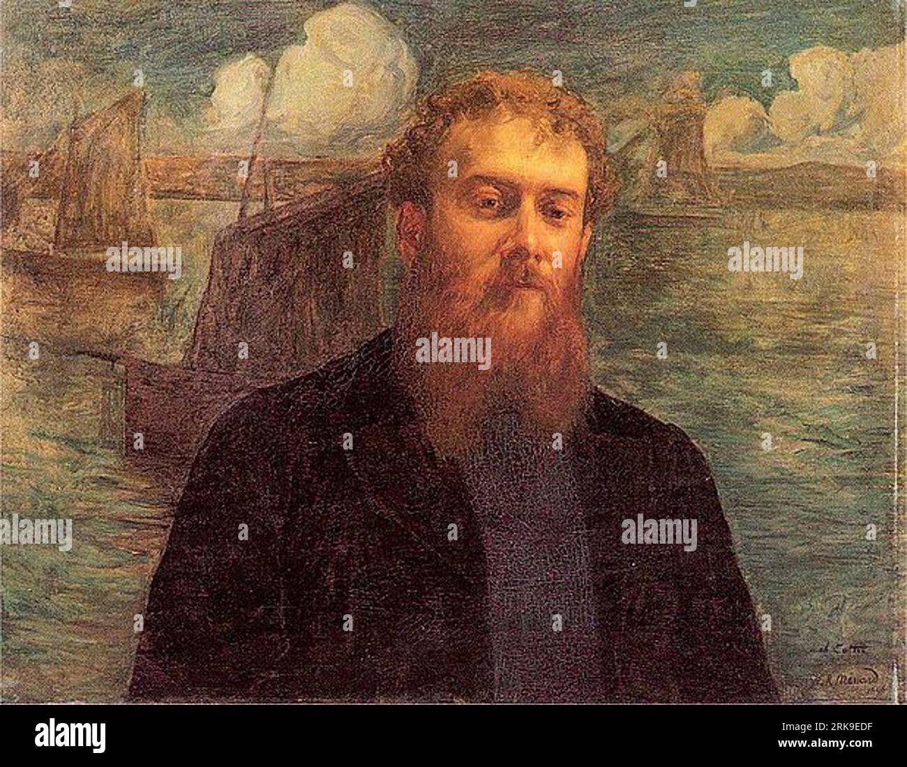 Charles Cottet 1896 by Émile-René Ménard Stock Photo - Alamy