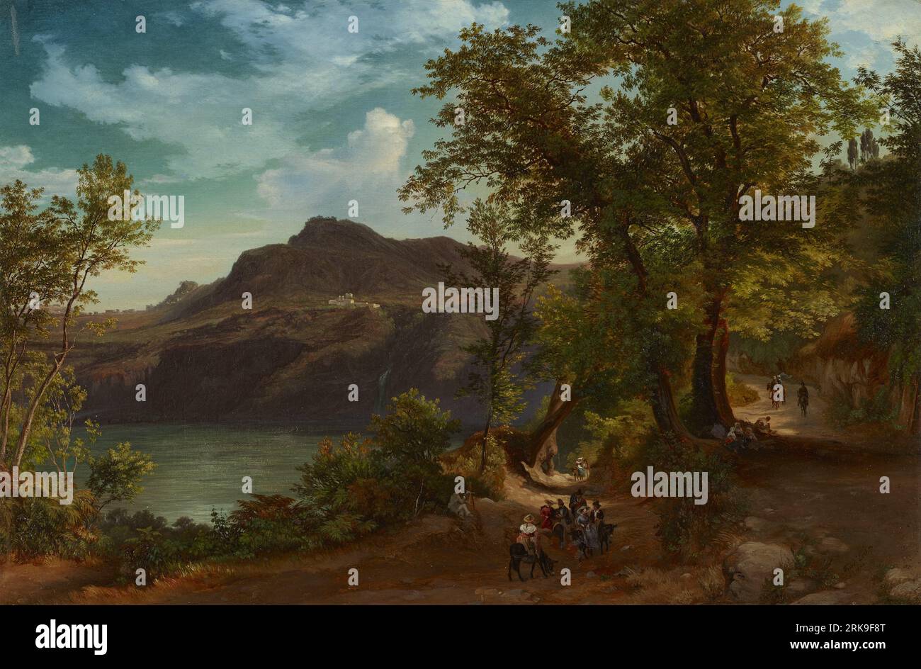 Monte Cavo bei Albano 1854 by Friedrich Loos Stock Photo - Alamy