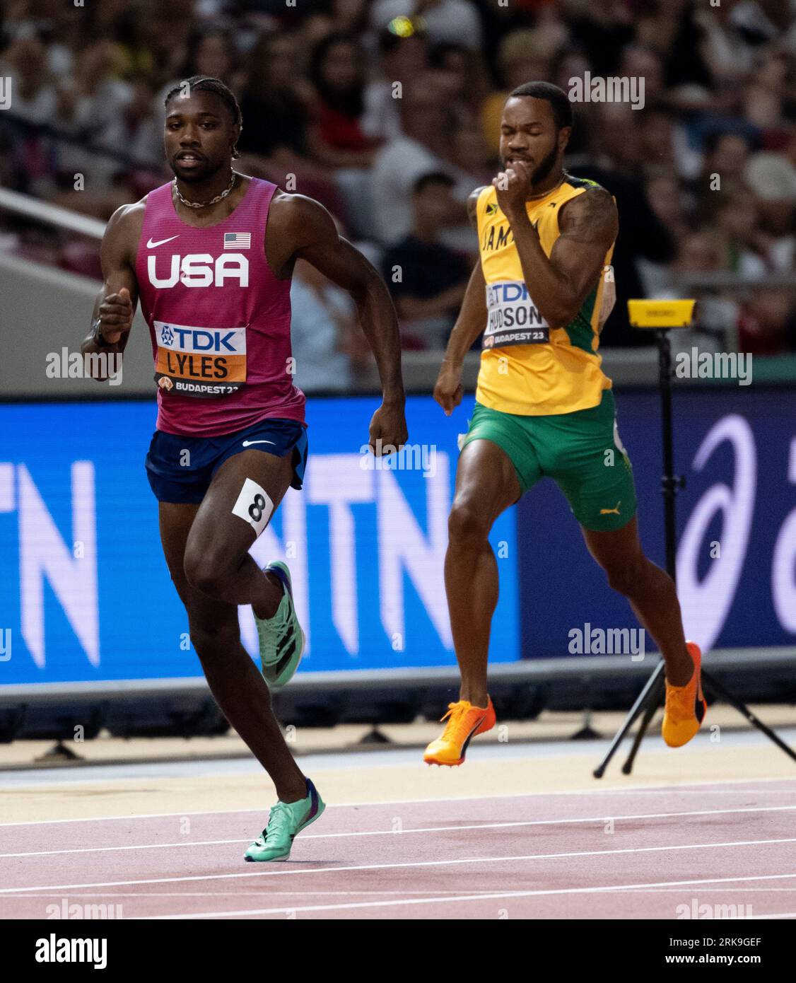 Budapest, Hungary. 24th Aug, 2023. Athletics: World Championships, 200m ...