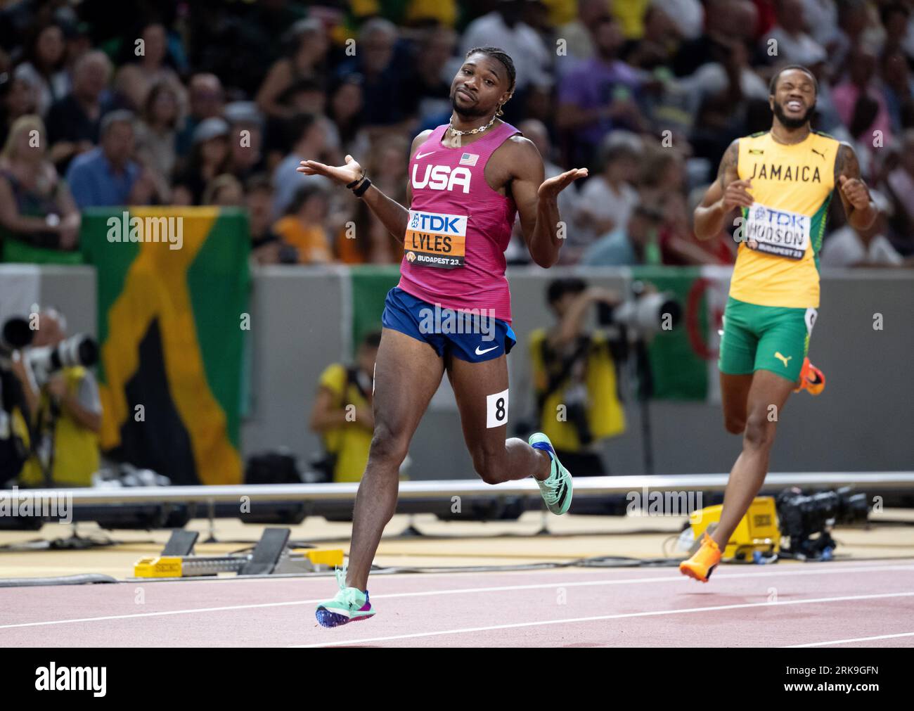 Budapest, Hungary. 24th Aug, 2023. Athletics: World Championships, 200m ...