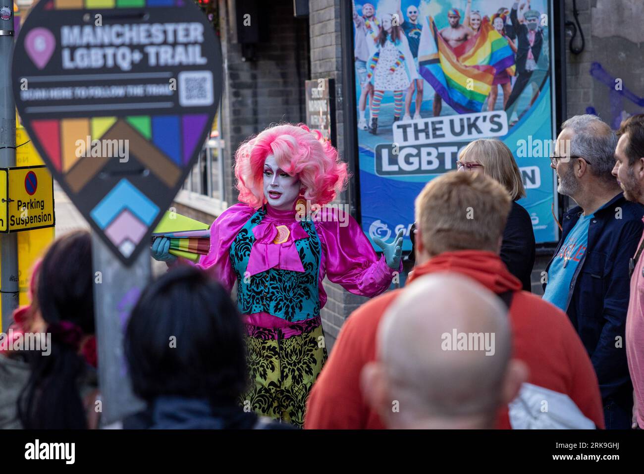 EDITORIAL USE ONLY Drag Artist Anna Phylactic during the 'Manchester ...