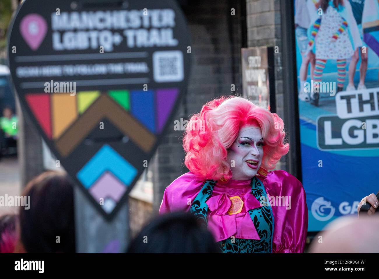 EDITORIAL USE ONLY Drag Artist Anna Phylactic during the 'Manchester ...