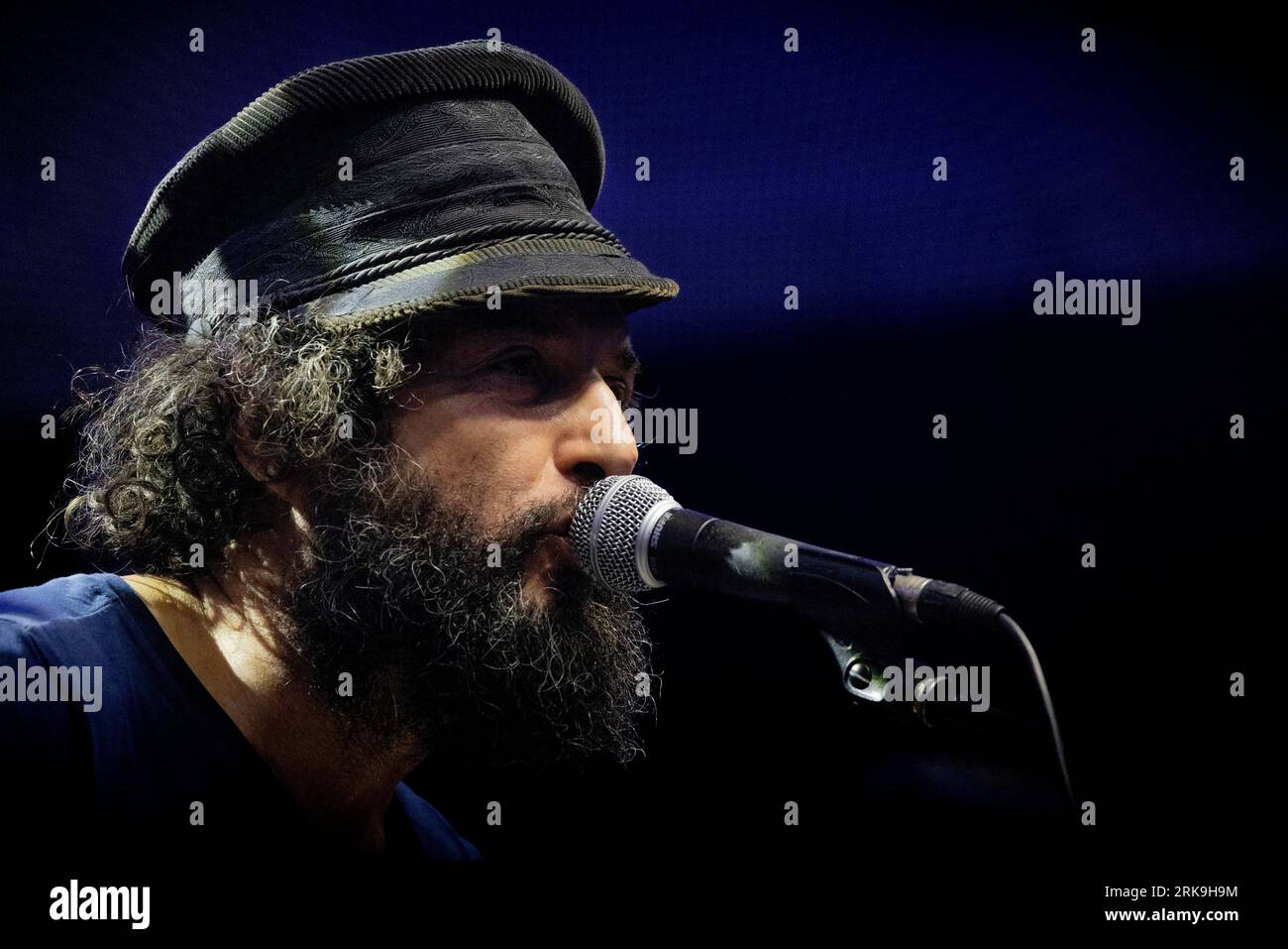 Hungary 12 August 2023 Vinicio Capossela live at Sziget Festival ...