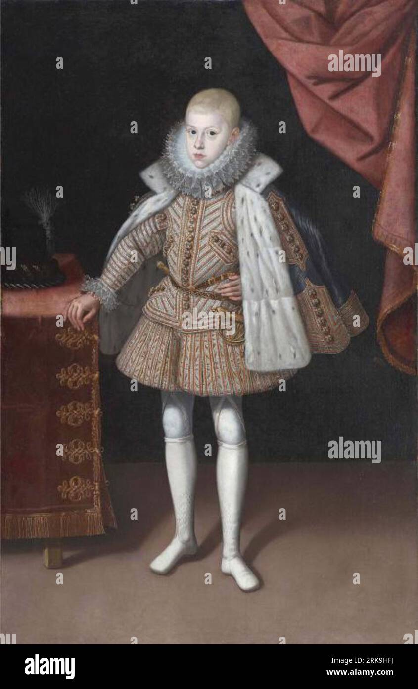 Portrait of the Infante Don Fernando de Austria circa 1618 by Bartolomé González y Serrano Stock ...