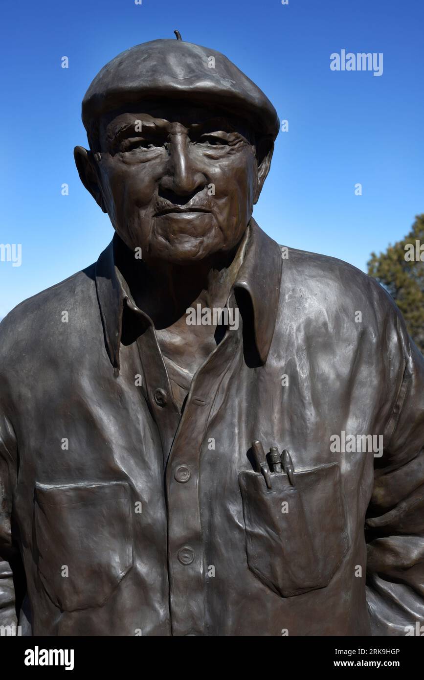 A statue of renowned Chiricahua Apache artist Allan Houser, made by the ...