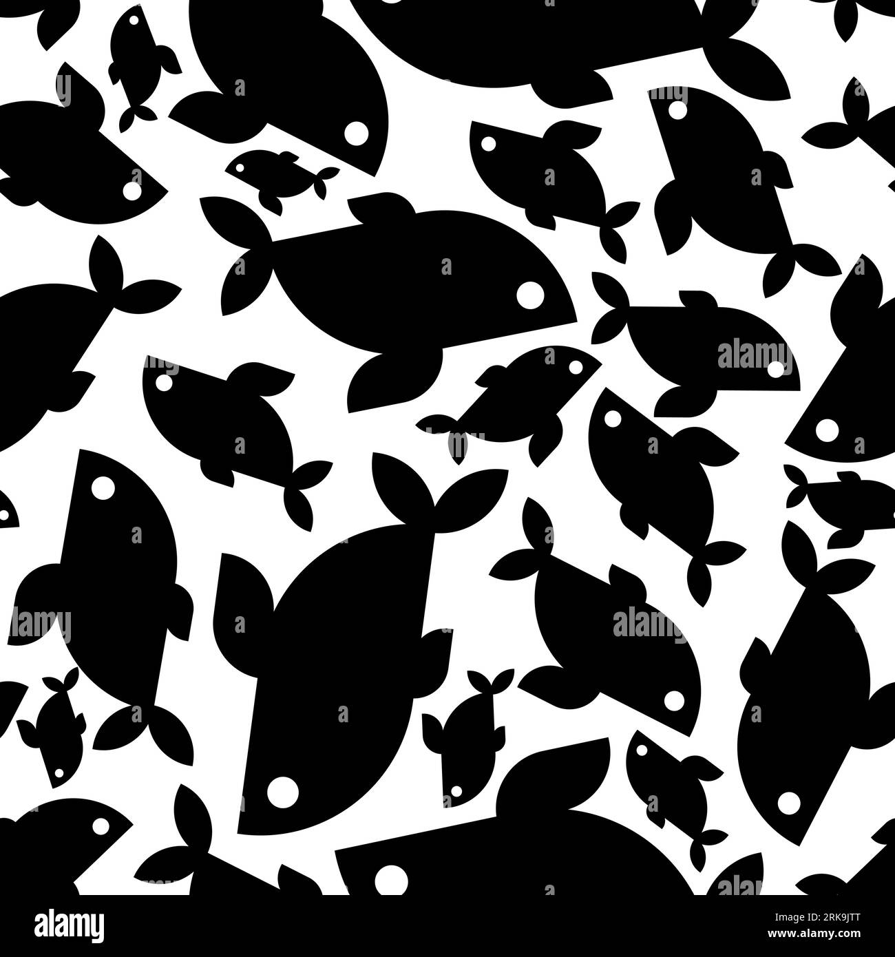 Fish pattern seamless symbol. Fishes background. Vector texture Stock ...