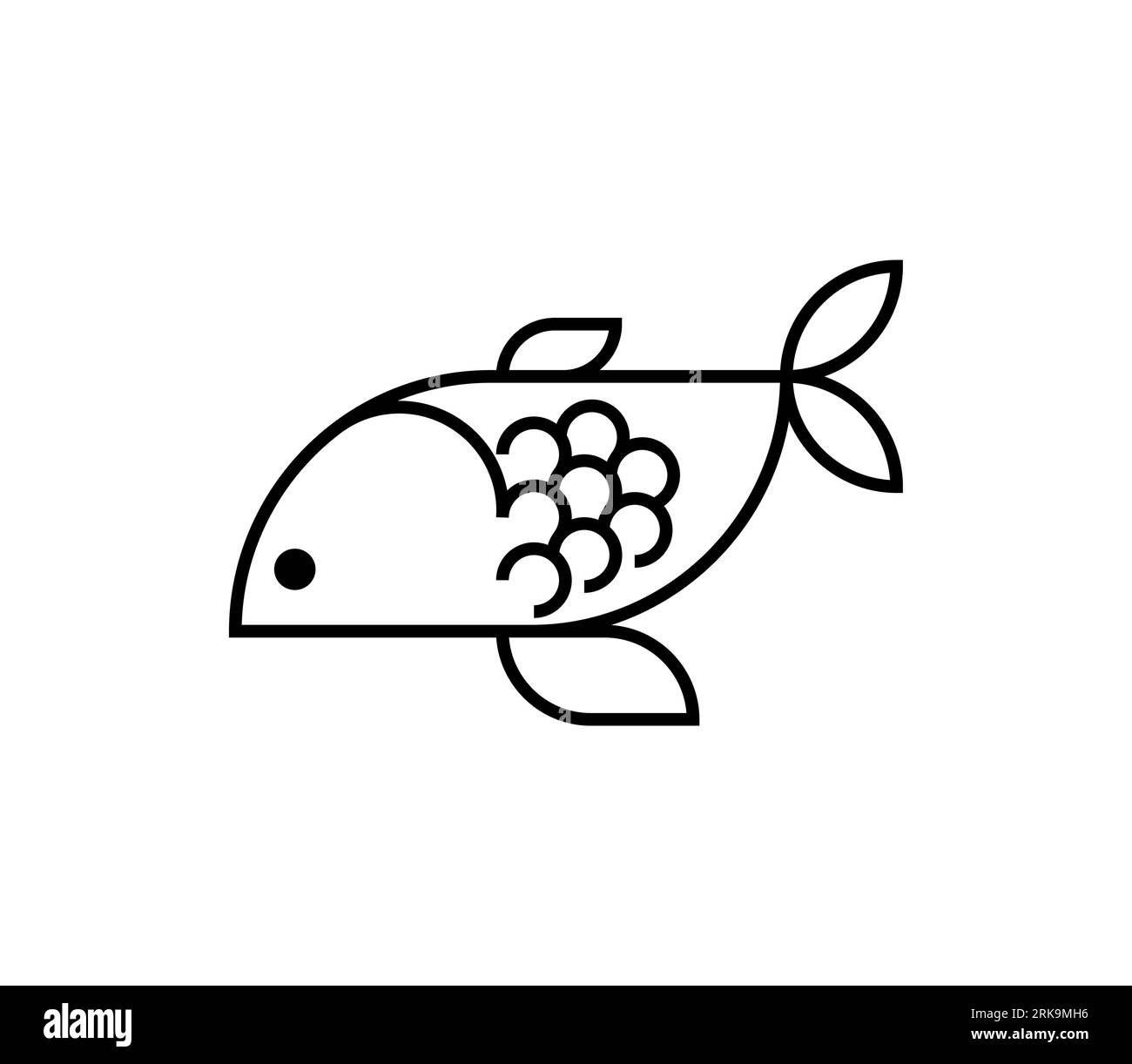 Fish icon sign symbol. Vector illustration Stock Vector Image & Art - Alamy