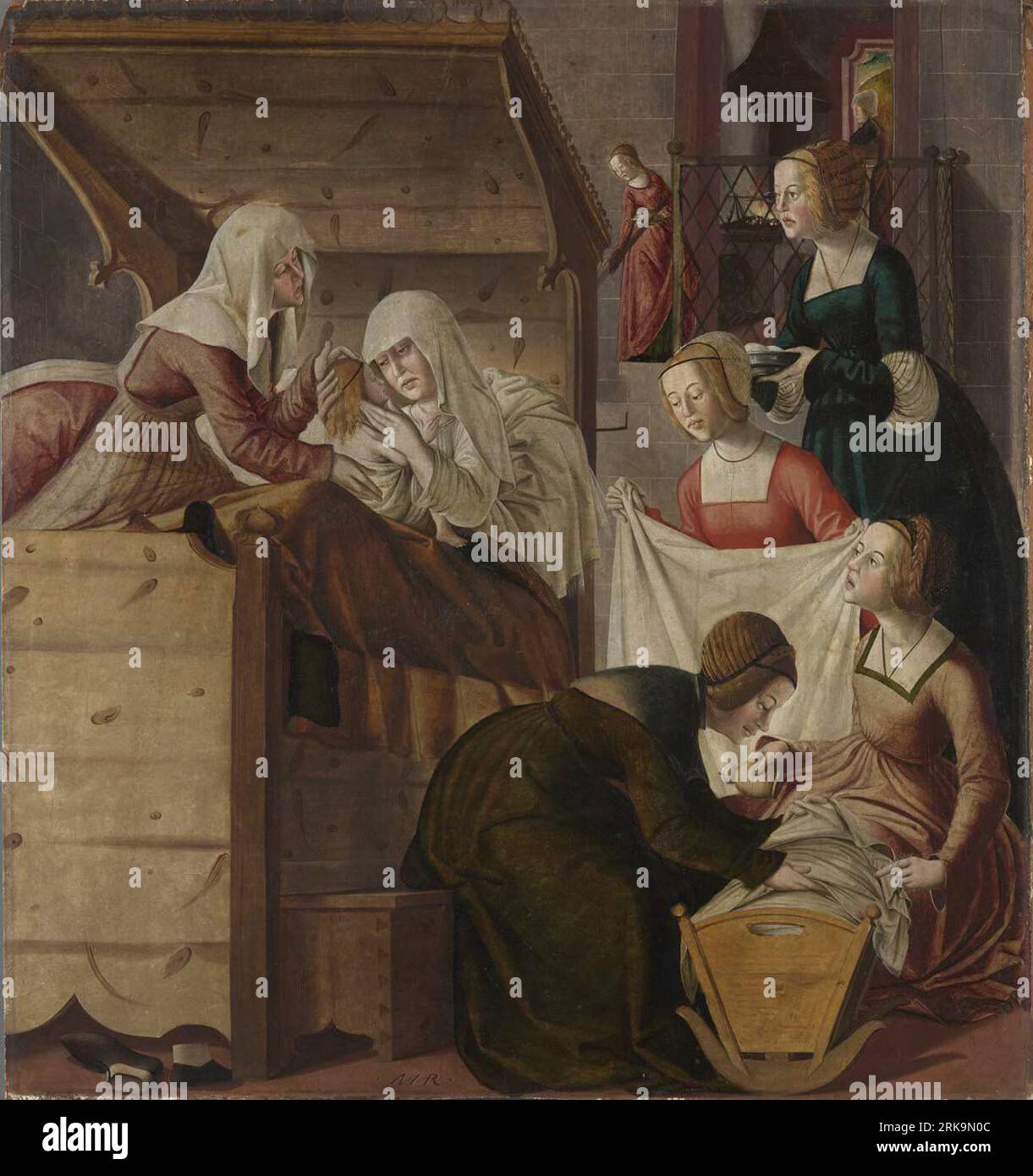 Marienaltar: Geburt Mariae 1511 by Marx Reichlich Stock Photo - Alamy