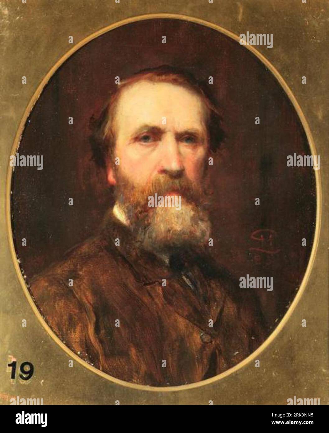 Self Portrait 1883 by Robert Herdman Stock Photo - Alamy