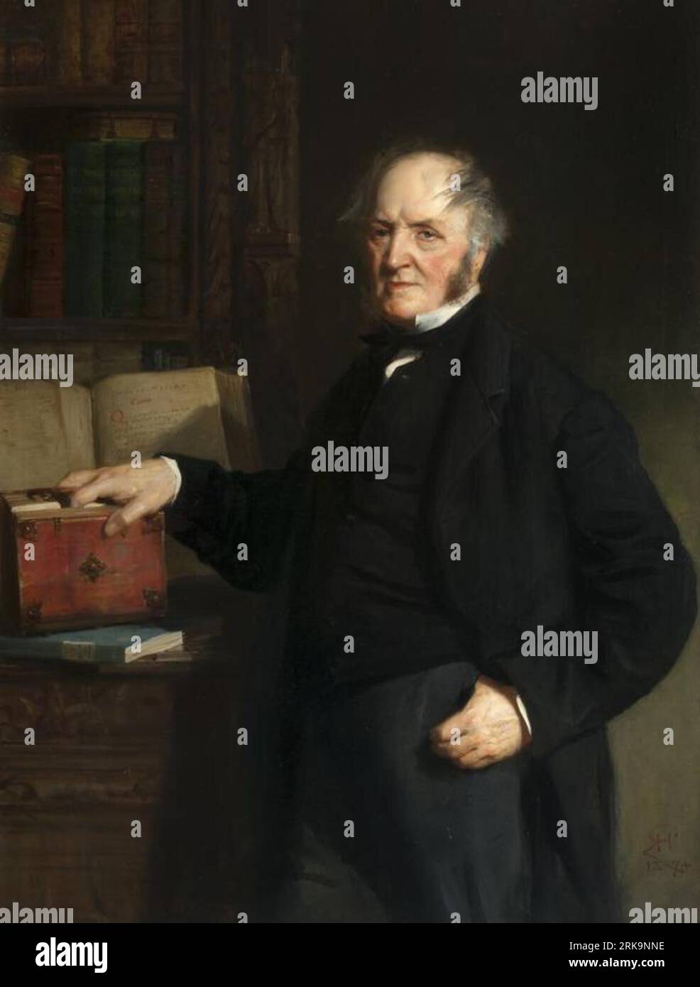 David Laing, 1793 - 1878. Antiquary 1874 by Robert Herdman Stock Photo - Alamy