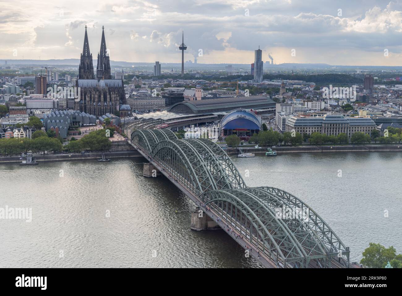 Cologne Cathedral, majestic Gothic architecture and twin spires ...