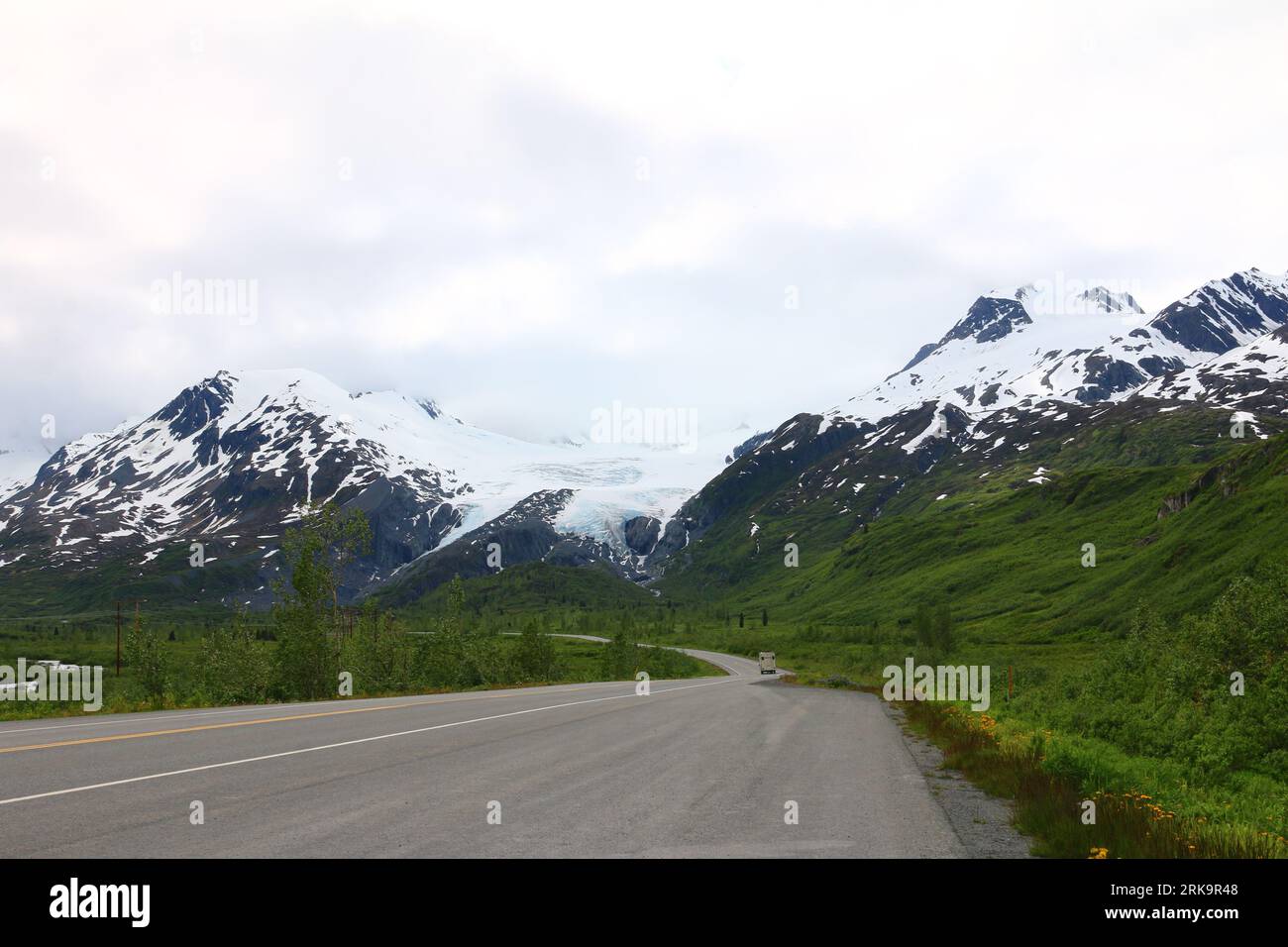 Driving through mountains valley in hi-res stock photography and images ...