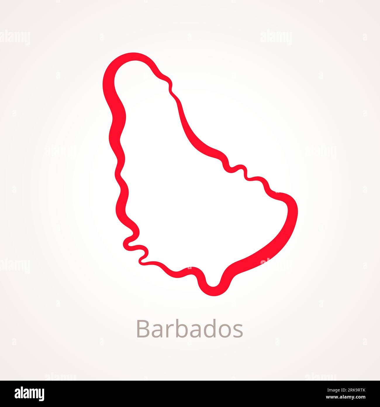 Map of barbados hi-res stock photography and images - Alamy